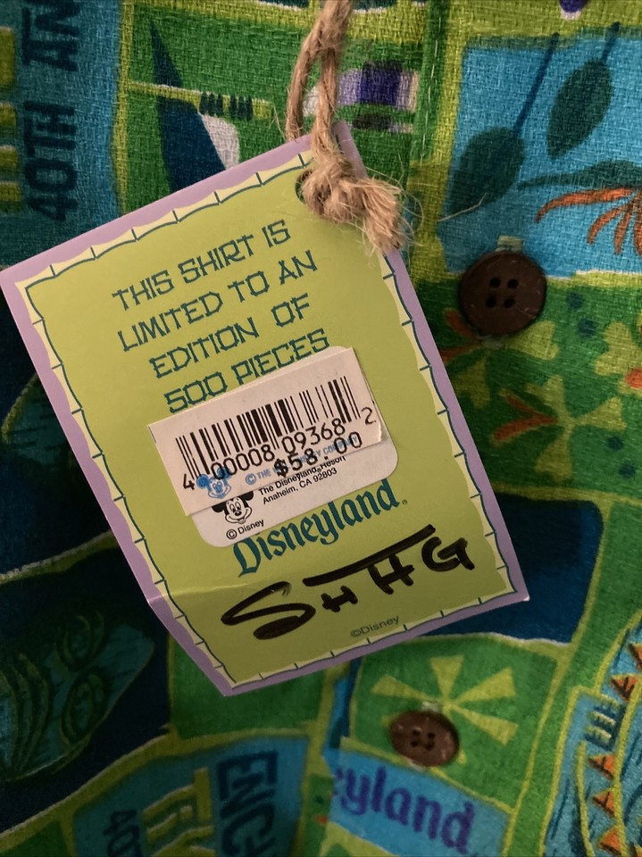 SHAG Josh Agle Disneyland Disney 40th Enchanted Tiki Room Shirt New M ...