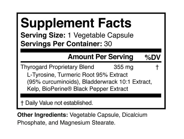 Thyrogard - Natural Thyroid Support Supplement for sale online | eBay