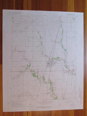 Chrisman Illinois 1967 Original Vintage USGS Topo Map | eBay