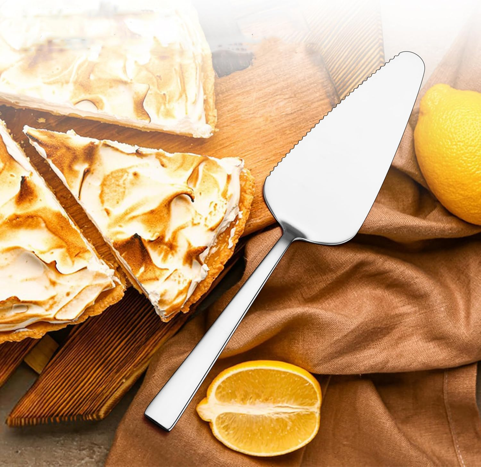 Cake Server, Pie Server, Cake Cutter, Pizza Cutter with Serrated Edges ...