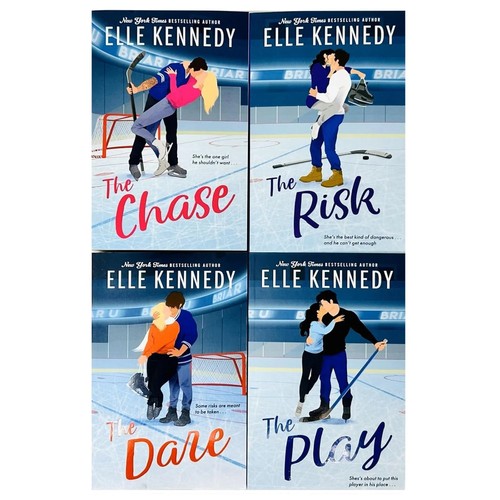 Elle Kennedy Briar U Series Collection 4 Books Set (The Chase, The Risk ...