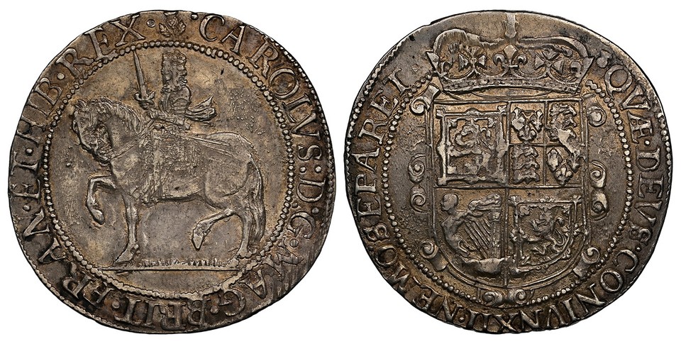 SCOTLAND Charles I (1637-42)-(Thistle) AR 30 Shillings NGC AU55 ...