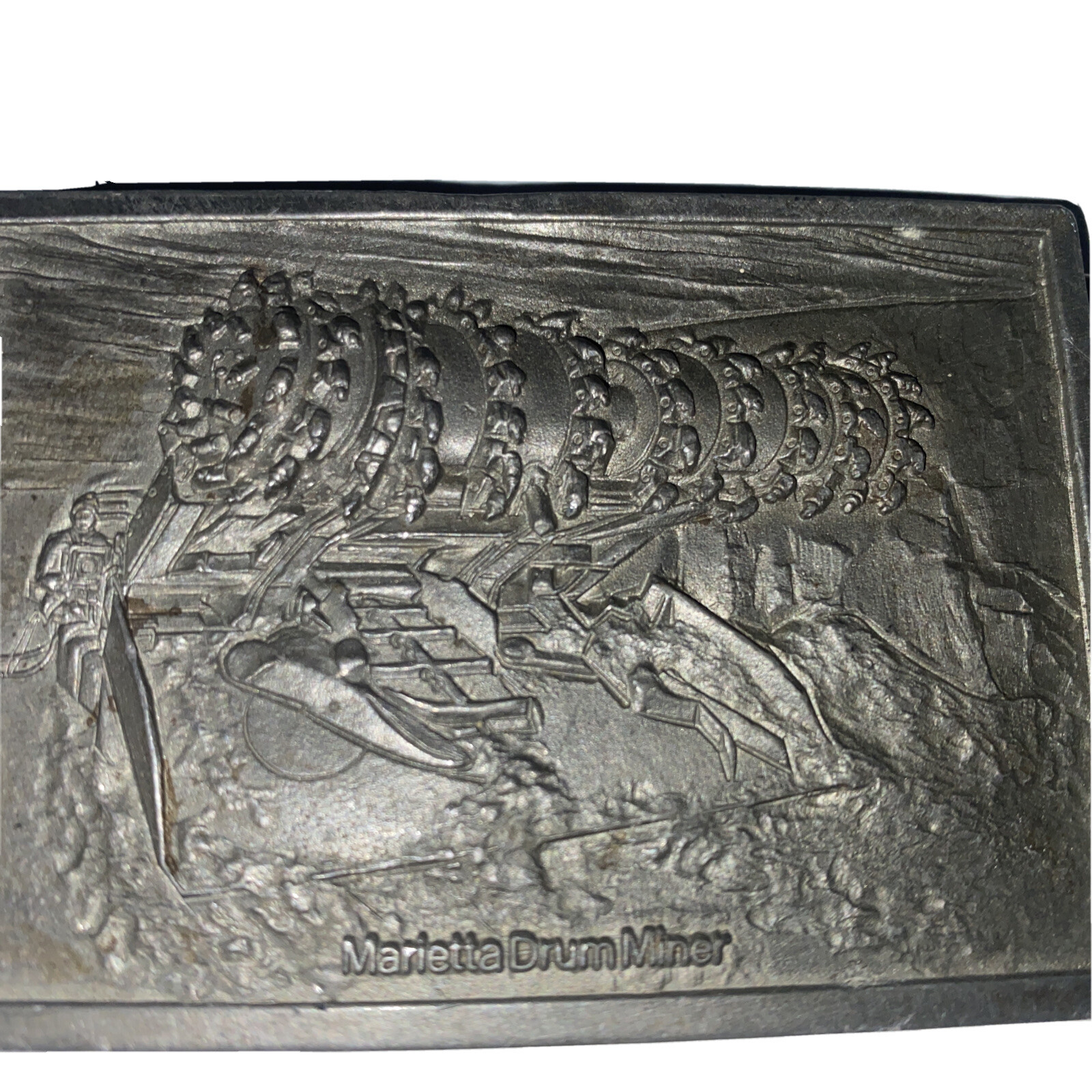 National Mine Service Co Marietta Drum Miner Belt Buckle Coal Digging ...