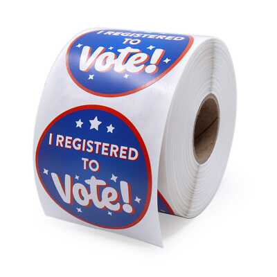 I Registered To Vote Stickers | eBay