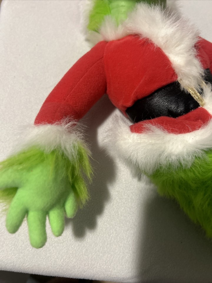 Talking Grinch Doll 18” Puppet WORKS! Dr. Seuss Christmas Plush ...