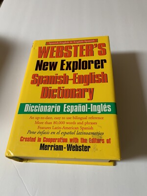 Webster's New Explorer Spanish-English Dictionary Hard Back Book | eBay
