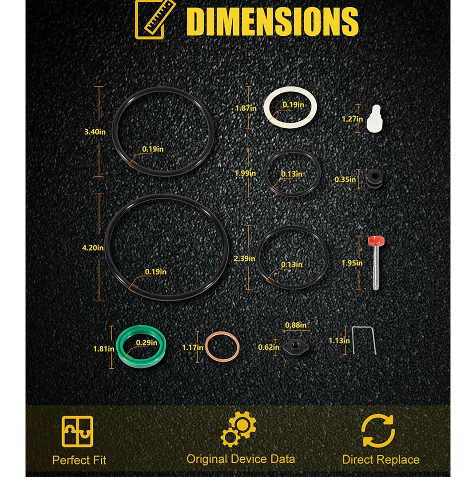 Repair Kit 238286 for Graco Fire-Ball 300 5:1 Oil Grease Pumps Fluid ...