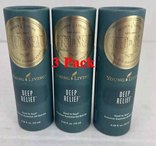 3 Pack - Young Living Deep Relief Essential Oil Roll-On 10 ml ...