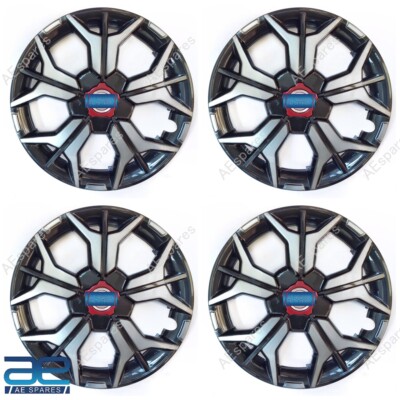 4 Pezzi Nuovo Mozzo Ruota Calotte Plastica Grey-Silver 30.5-40.6cm per ...