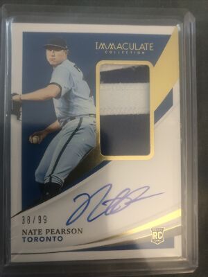 2021 Panini Immaculate Collection Nate Pearson 2 Clr Patch Auto #’d 99 ...