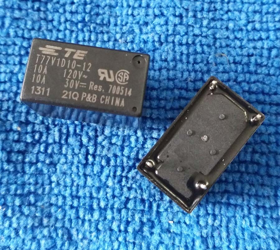 10pcs ORIGINAL TE TYCO T77V1D10-12 10A 12V Relay 4Pins | eBay