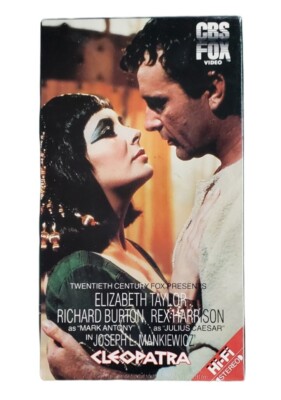 New Sealed Cleopatra CBS Fox VHS 1988 Tape Elizabeth Taylor Richard ...