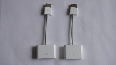 GENUINE Apple HDMI to DVI Adapter (MJVU2AM/A)x2 | eBay