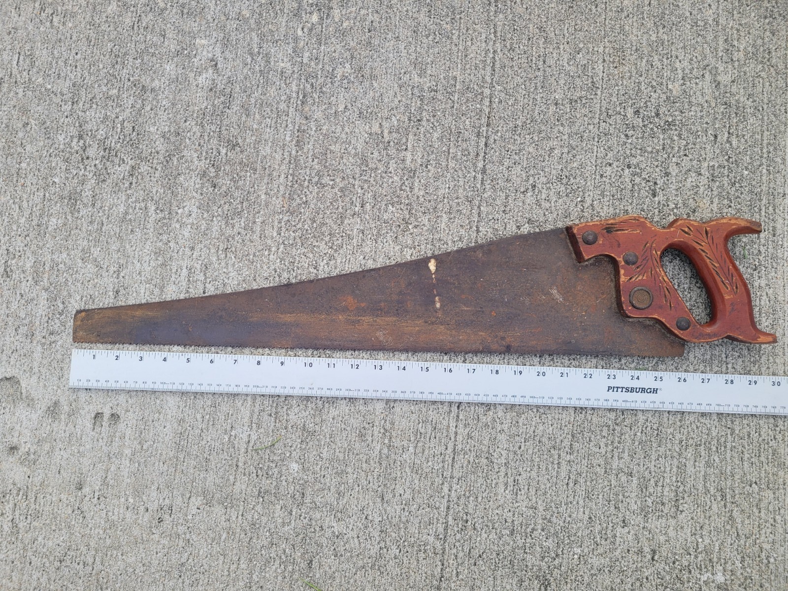 Vintage WARRANTED SUPERIOR Hand Saw Made In USA 29” | eBay