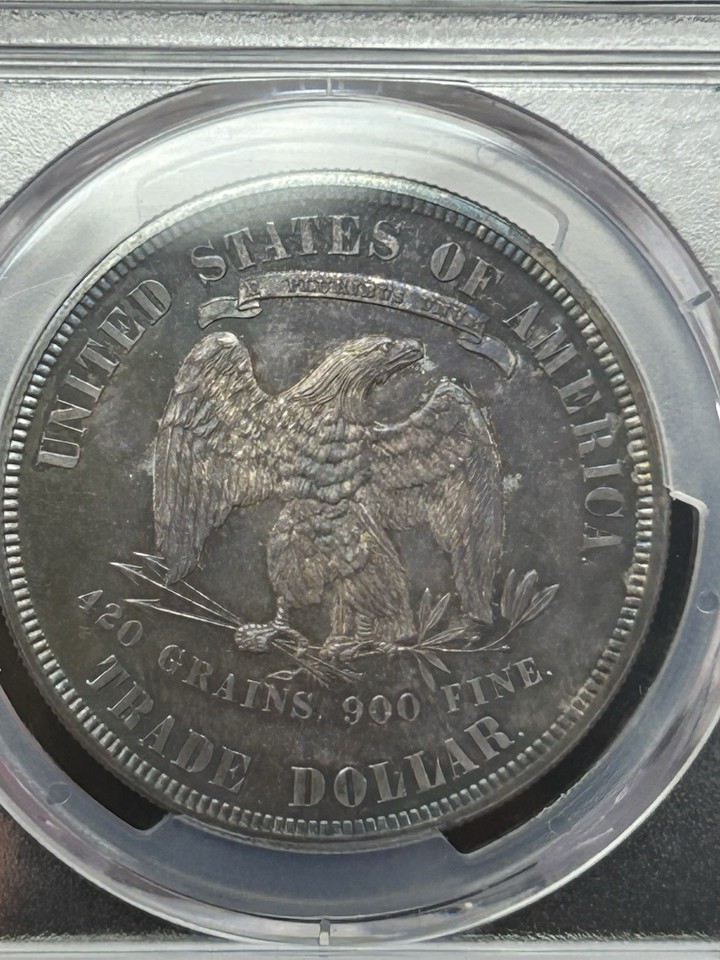 SASA 1879 Proof Trade Dollar Pcgs Pr63 With Great Color | eBay