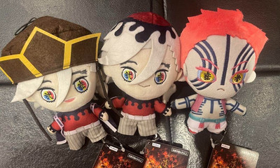 Demon Slayer Kimetsu no Yaiba Plush Doll Doma Akaza Set of 3 Round One ...