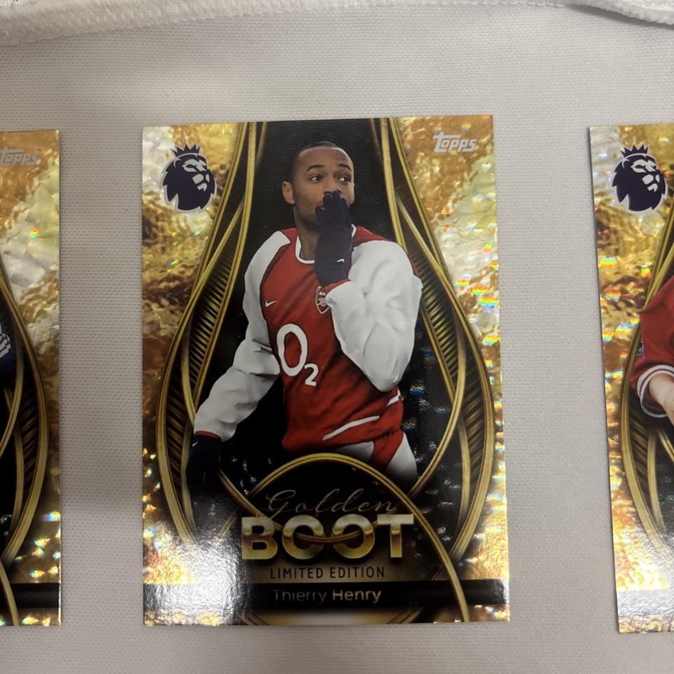 Topps Premier League Golden Boot Cards Limited Edition Complete Set ...