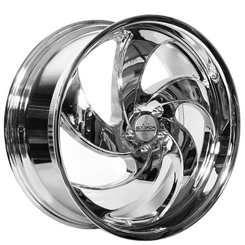 22x10"Strada Wheels Retro 5 Chrome Rims (A03) | eBay