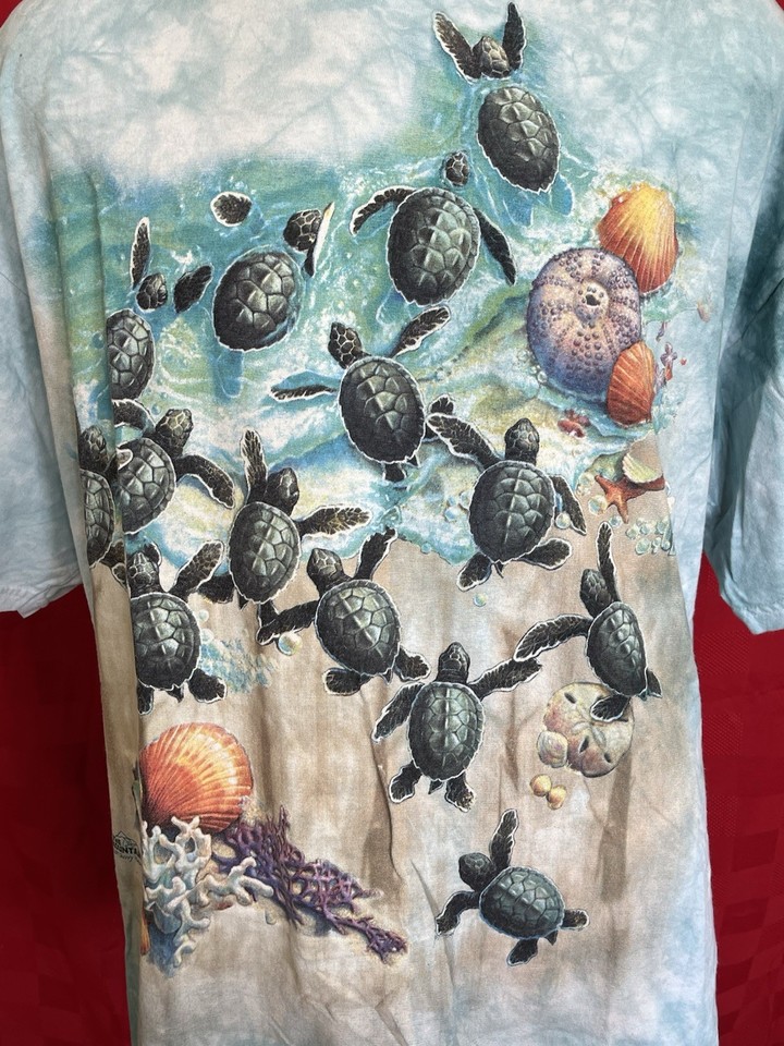 NEW 2009 Tie Dye The Mountain Baby Sea Turtles Shells Shirt Size 2XL | eBay