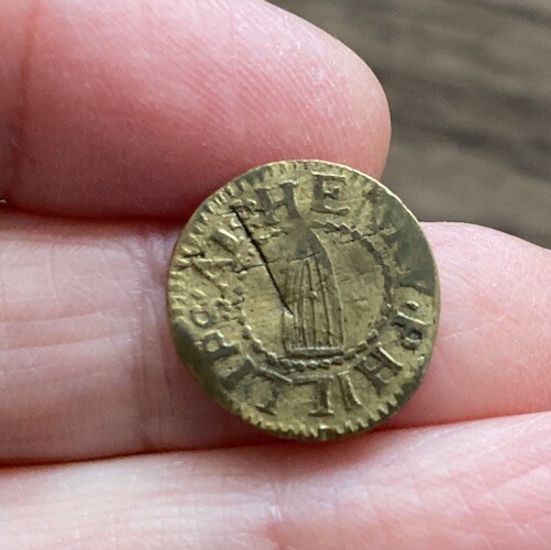 17TH CENTURY TOKEN. SOUTHWARK, BRIDGE FOOT. COPPER FARTHING. A SUGAR ...