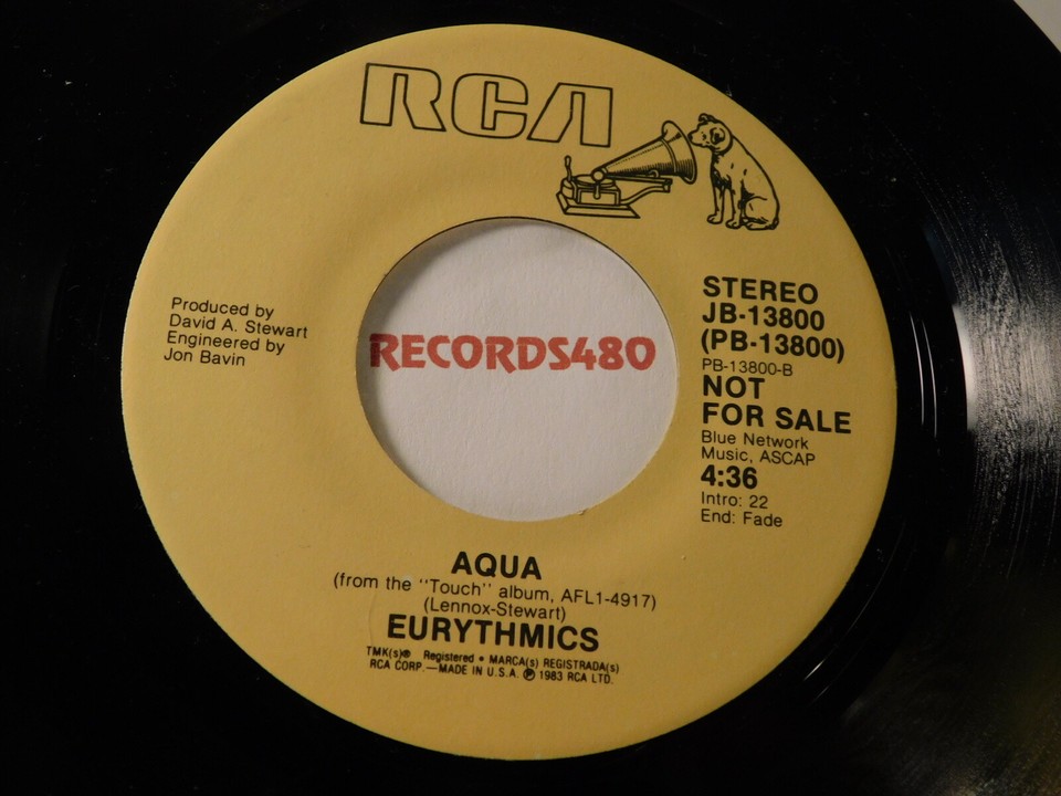 Eurythmics PROMO 45 Who's That Girl / Aqua / RCA JB-13800 | eBay