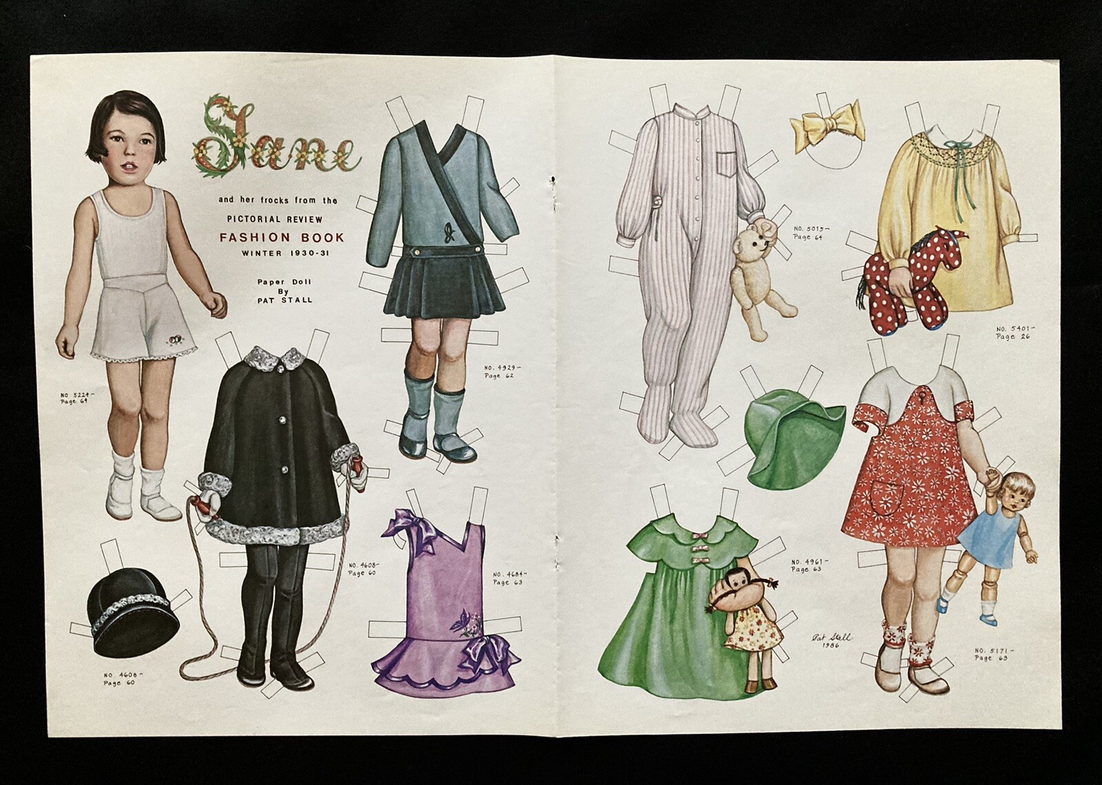 Pat Stall Jane & her Clothes from 1930 Pictorial Review Paper Doll ...