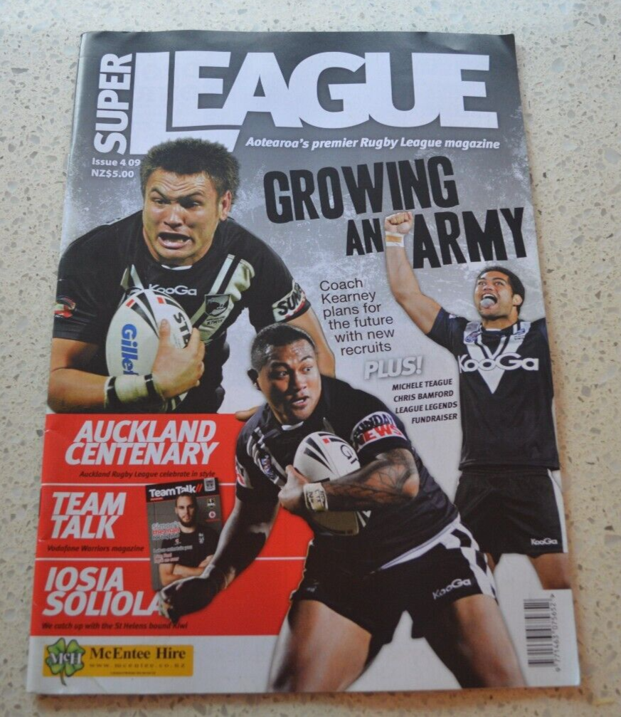 NZ RUGBY LEAGUE MAGAZINE 2009! NEW ZEALAND WARRIORS NRL X | eBay
