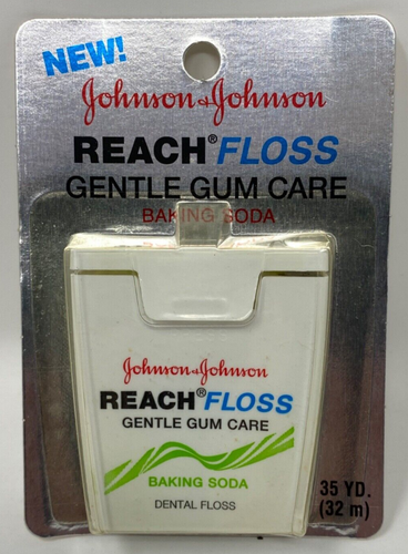 J & J Listerine REACH Gentle Gum Care Baking Soda Woven Dental Floss ...