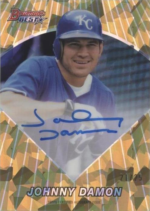 2016 Bowman's Best - 1996 Bowman's Best Autographs Johnny Damon #96BBA ...