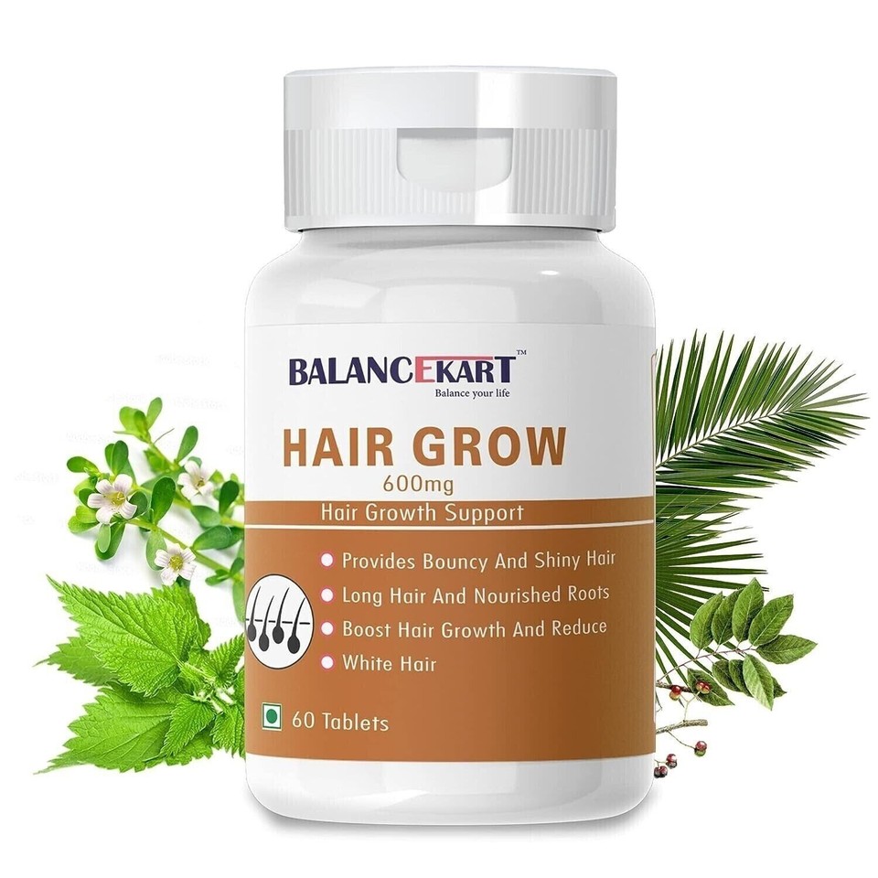 Vitamins For Men Anti Hair Loss Pills. Regrow Hair Beard 60Caps | eBay UK