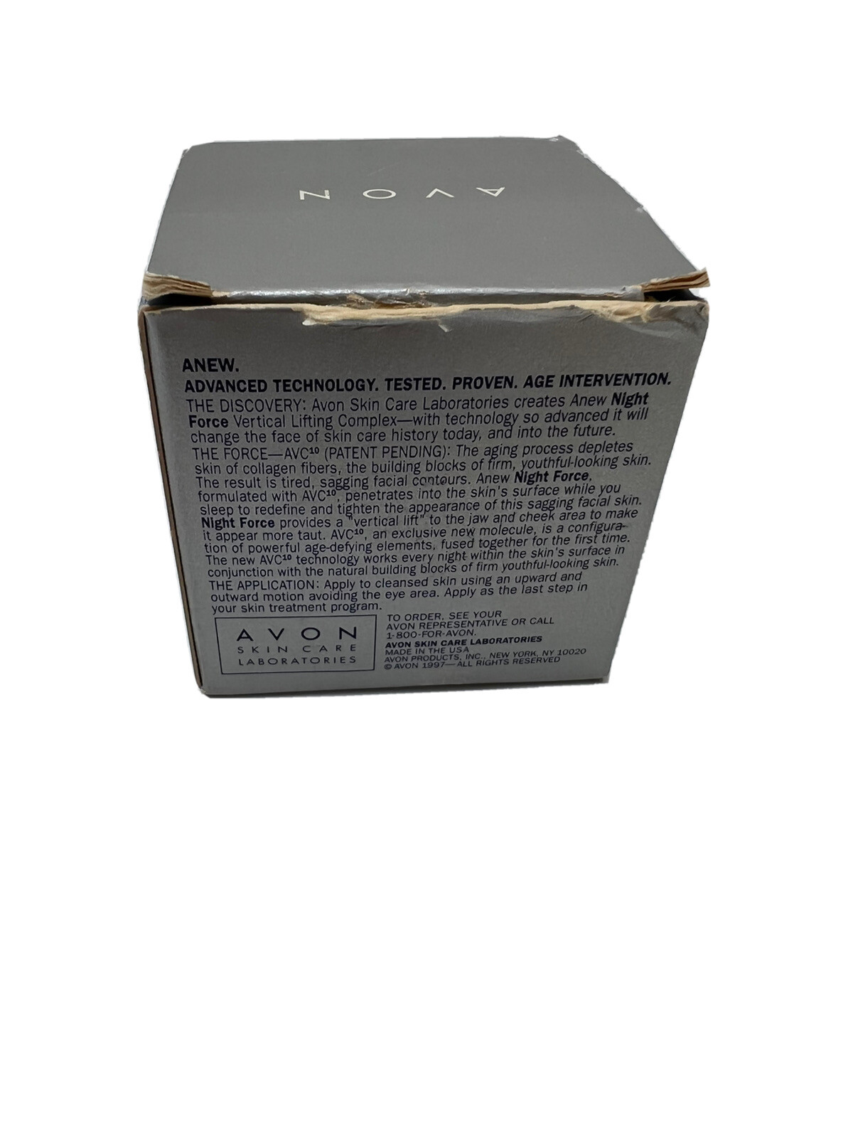 Avon Anew Night Force Vertical Lifting Complex 1.7 oz New in Box | eBay