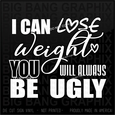 PRO Self Love Acceptance Decal Sticker I Love being Fat PHAT SEXY Hot ...