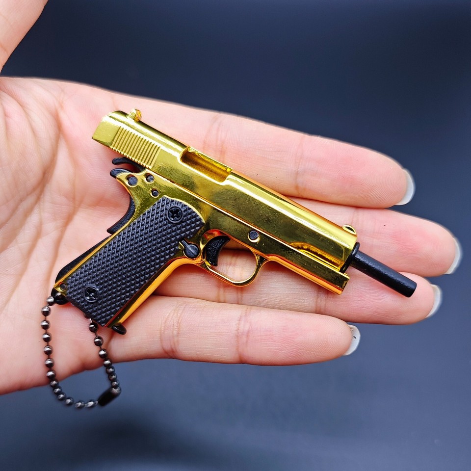 1911 Keychain,Metal Gun Keychain Mini Pistol Keychain for Man,Son ...