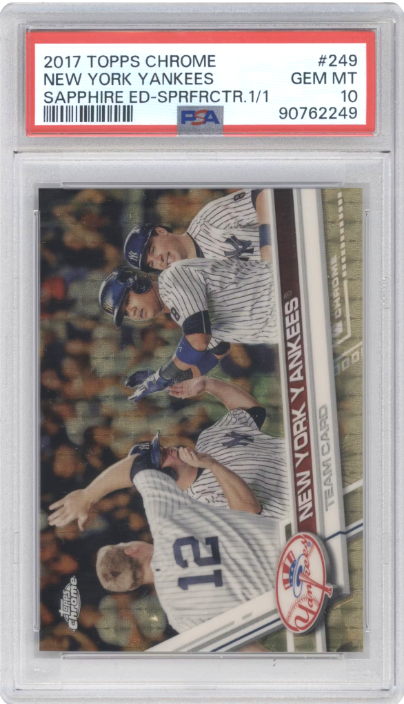 New York Yankees #249 2017 Topps Chrome SE Superfractor • 1/1 | eBay