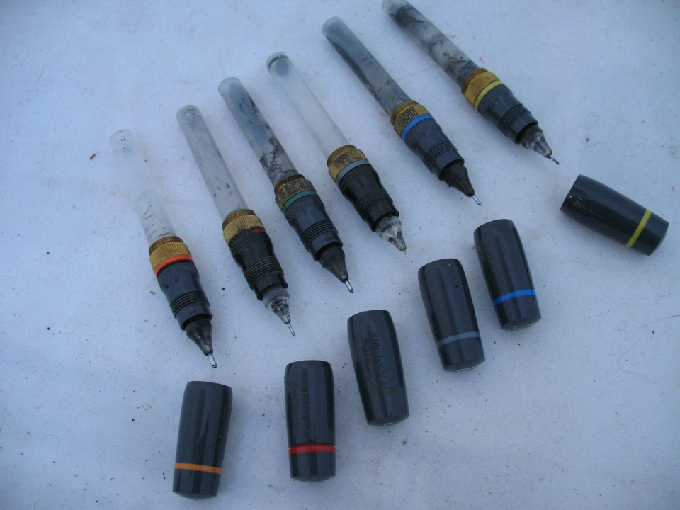 Vintage KOH-I-NOOR RAPIDOGRAPH Engineering Drafting Drawing Lettering ...