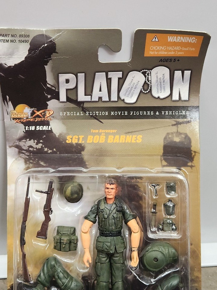Ultimate Soldier XD 1:18 PLATOON Tom Berenger as SGT. BOB BARNES Army ...