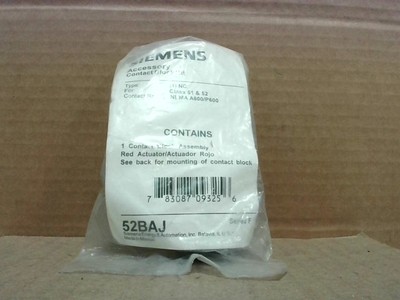 SIEMENS 52BAJ BLOCK-New In Box 783087093256| eBay