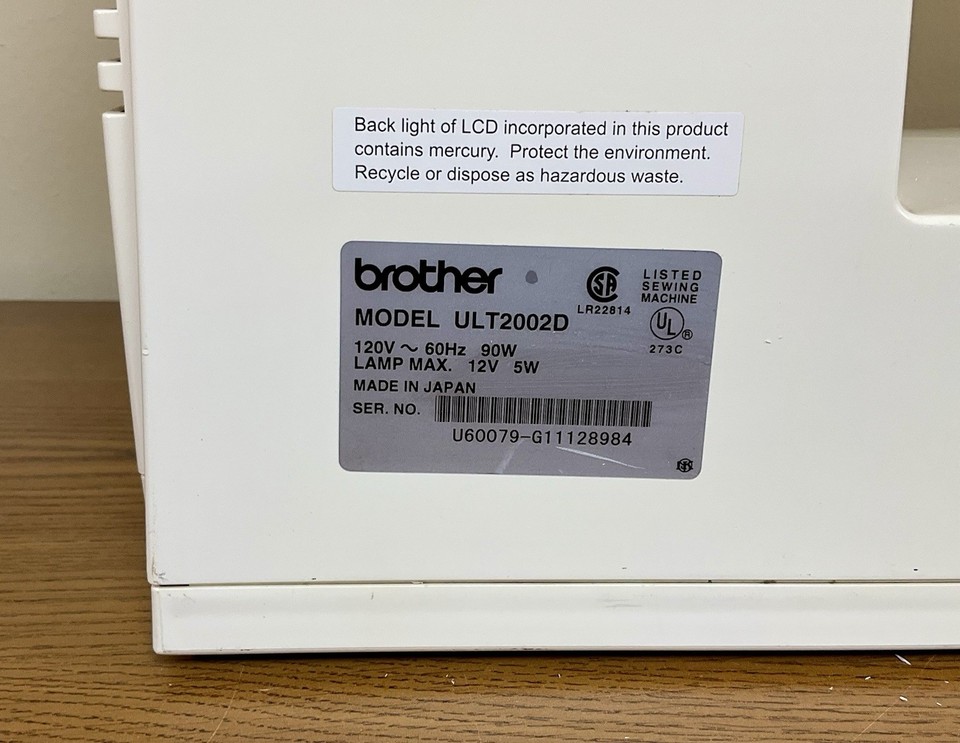 Disney Brother Pacesetter Sewing / Embroidery Machine ULT2002D Case ...