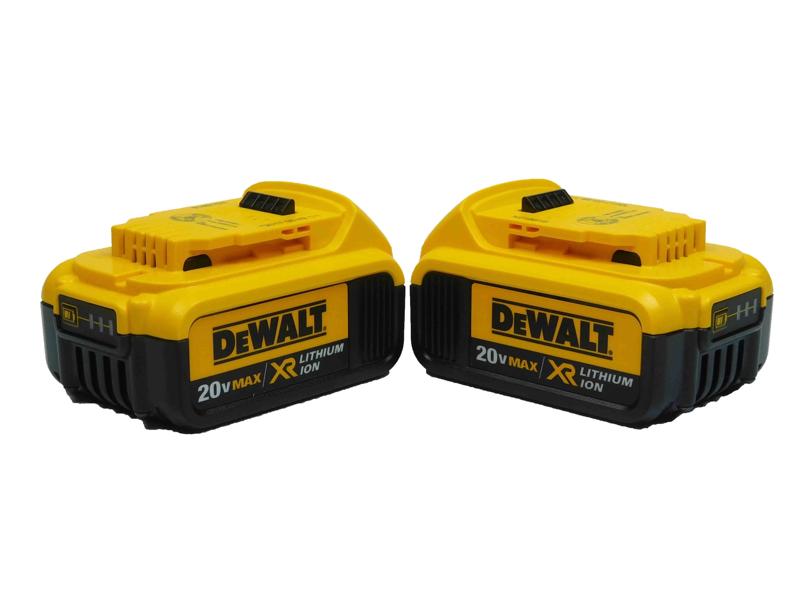 Pair of Dewalt DCB204 4.Ah 20V MAX* Premium XR Lithium-Ion Battery (2 ...