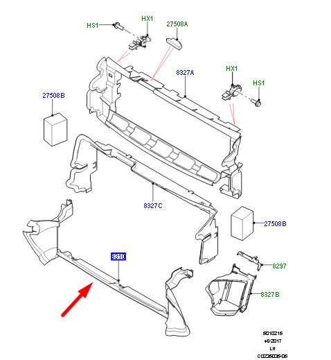 Land Rover LR034397 Genuine OEM Lower Deflector for sale online | eBay