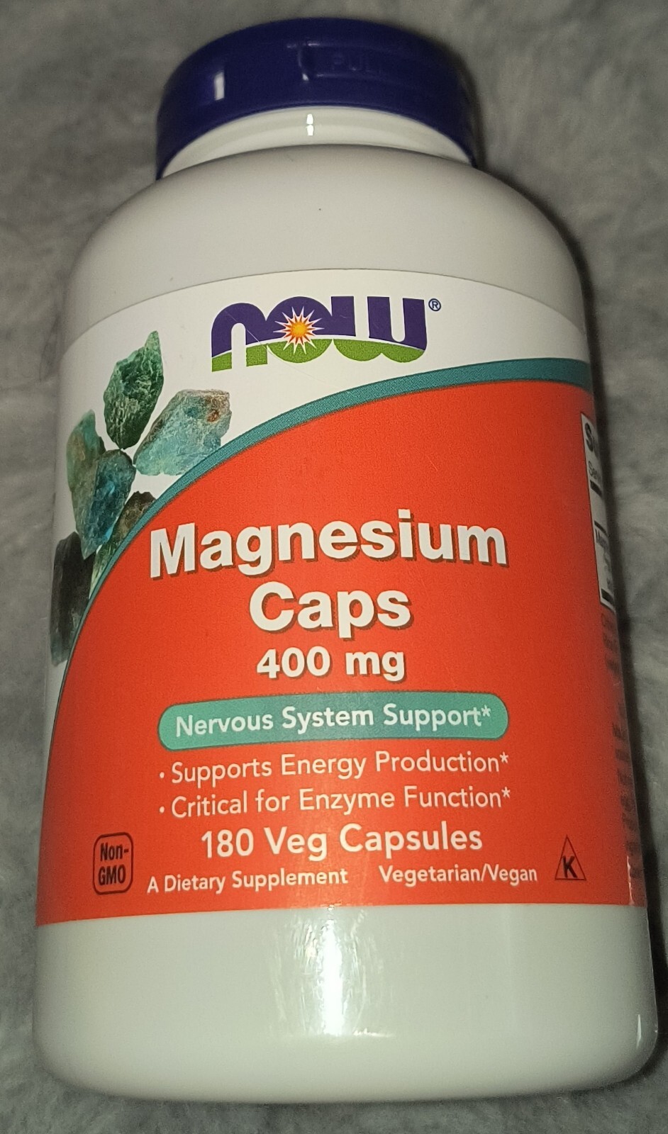 Now Foods Magnesium Caps 400mg, 180 Veg Capsules Best by 11/28 | eBay