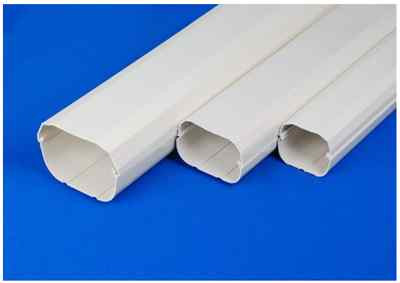 6X Length PVC DUCT PVC CAPPING SPLIT AIRCON Copper Pipe Cover 100MM ...