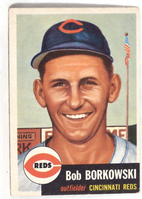 1953 Topps #7 Bob Borkowski DP - VG+/EX - Cincinnati Reds | eBay