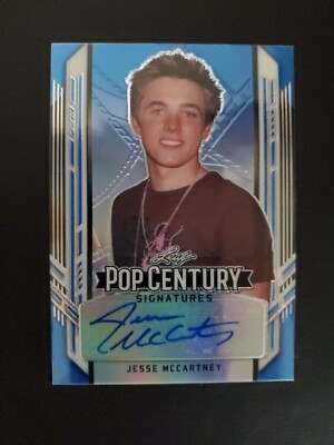 Jesse McCartney 2021 Leaf Pop Century Signatures Autograph Refractor ...