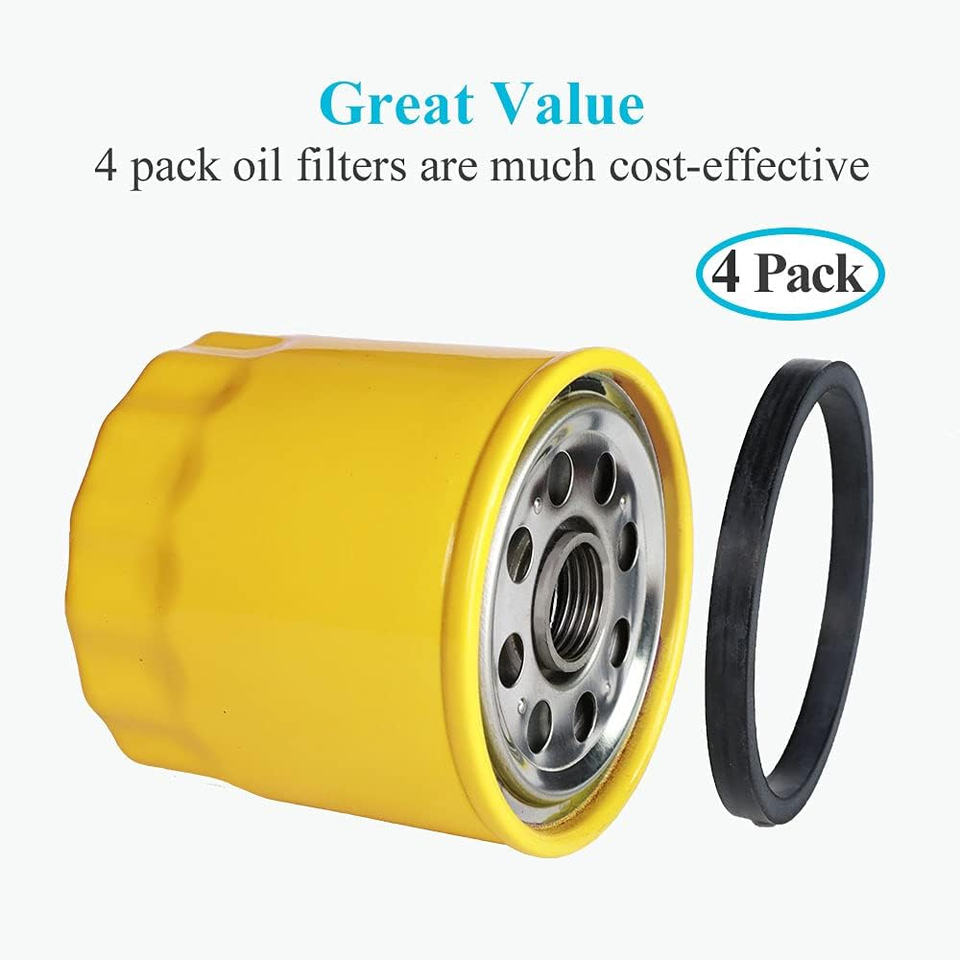 4 Pack 52 050 02-S Oil Filter Fits Kohler Engine, Professional 52 050 ...