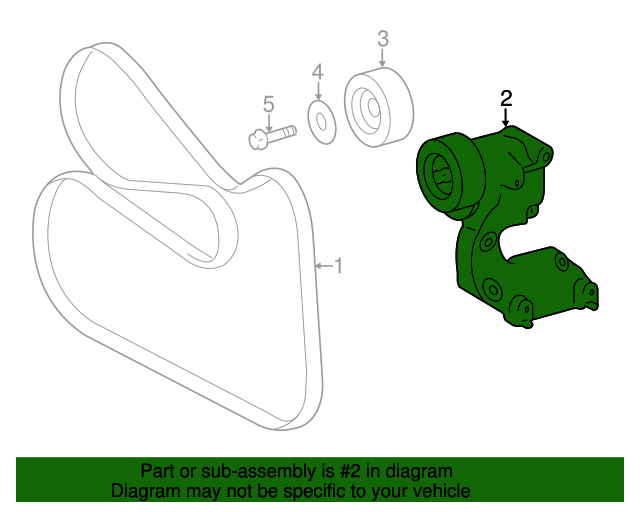 Genuine Toyota Hiace Fan Belt Tensioner 2TRFE 16620-75030 OEM | eBay