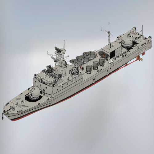 La Combattante III b Missile Boat 3D Model | eBay