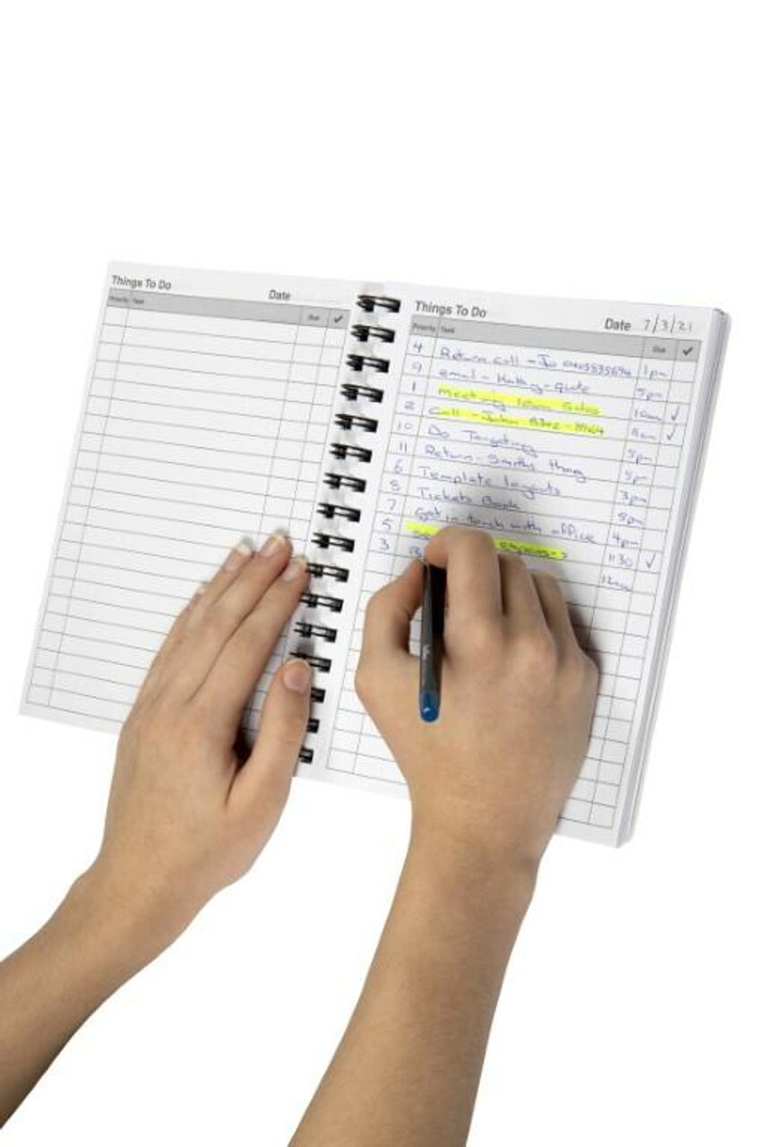5 x Spirax 701 A5 "Things To Do" Note Book 6mm Ruled 96 Sheets 210x158m ...