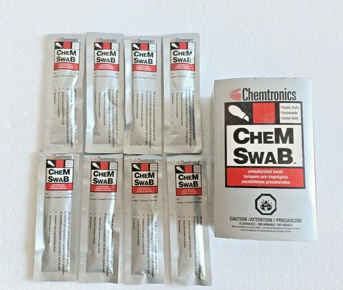 CHEMTRONICS CS25 CHEM SWAB CONTAINS 25 PREMOISTENED SWABS PER BOX *NEW ...
