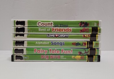 123 Sesame Street Children’s DVDs - Lot of 6 - Big Bird, Count, Fairy ...